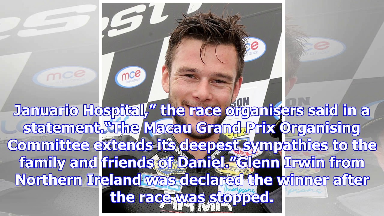 British motorcycle racer daniel hegarty dies in macau gp crash - YouTube