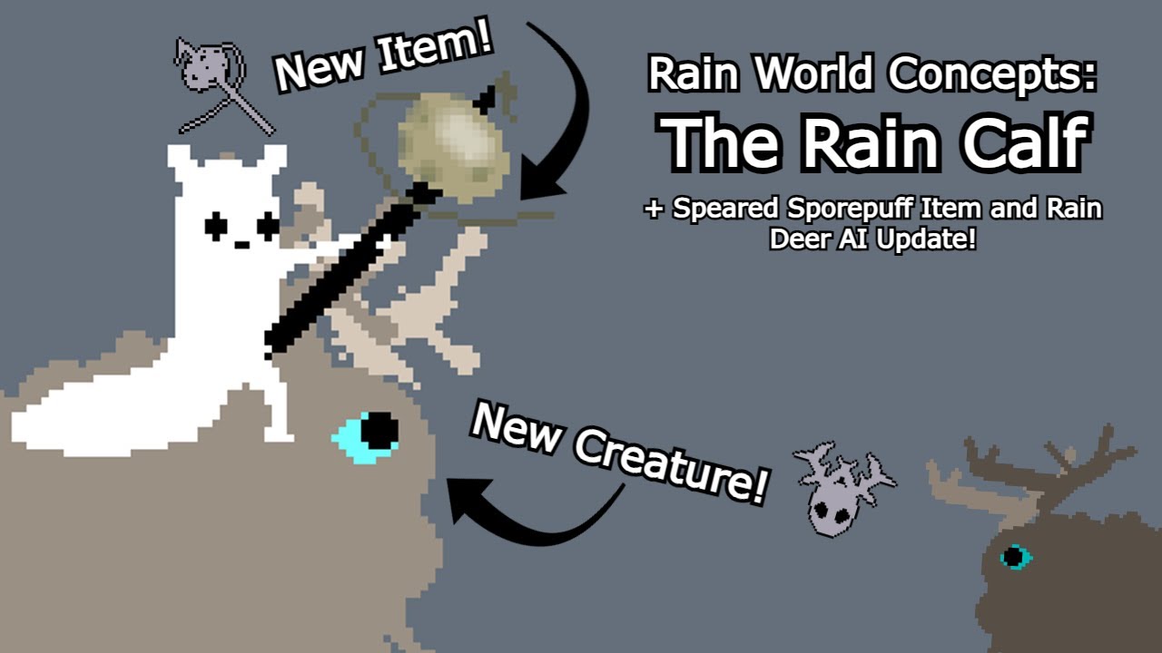 Fixing Rain World's Deer Problem with this New Concept; THE RAIN CALF ...