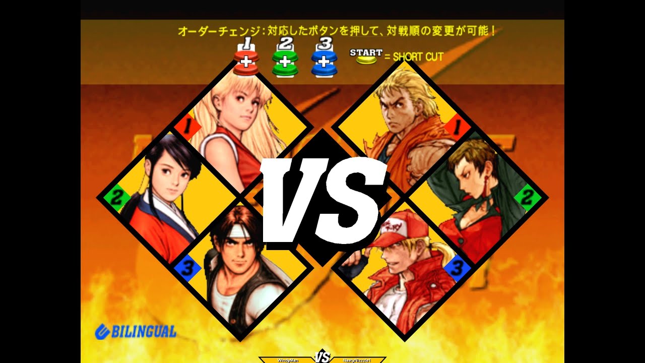 CvS2 - WindyMan [Kyo, Maki, Hibiki] vs. NastyNizzzle1 [Ryo, Vice, Terry ...