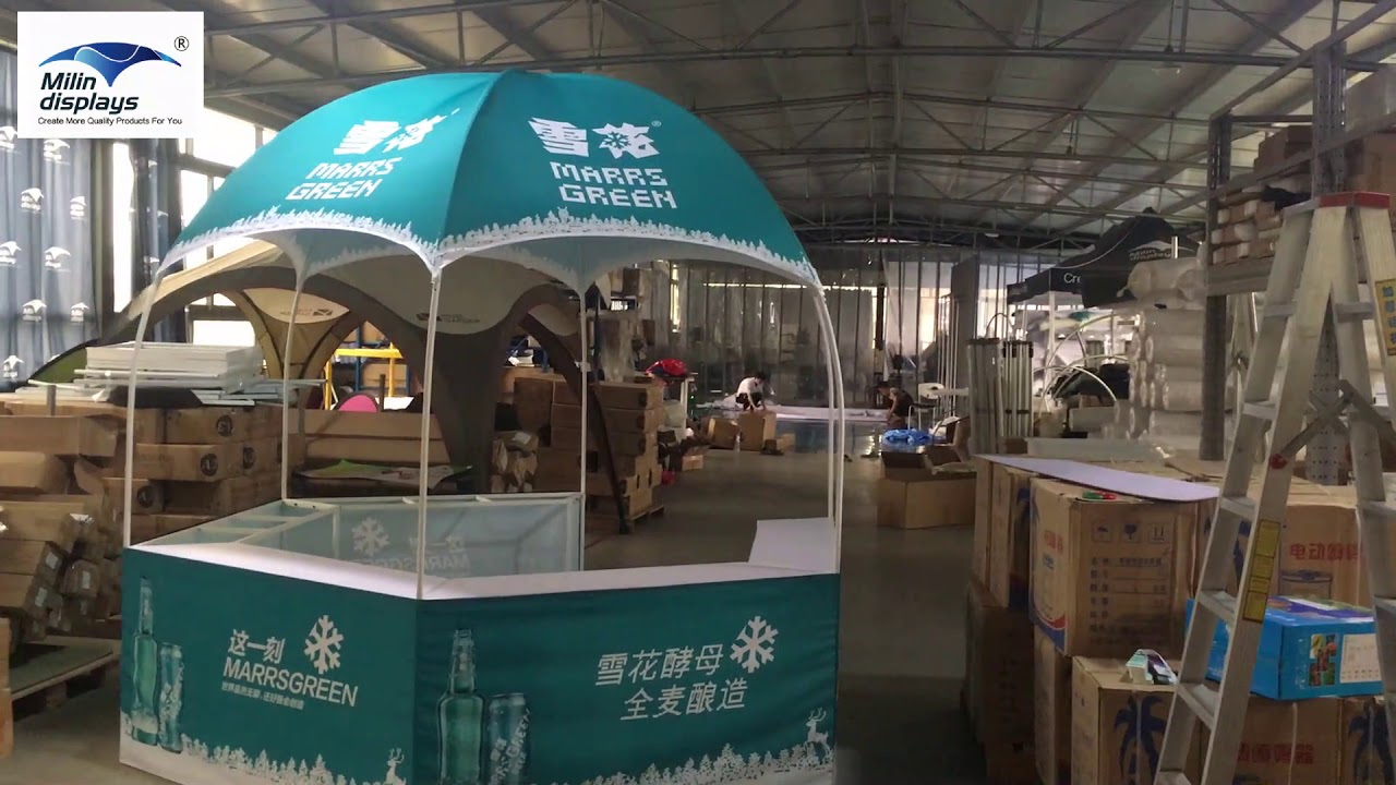 Milin Displays marketing booth dome promotion tents for events - YouTube