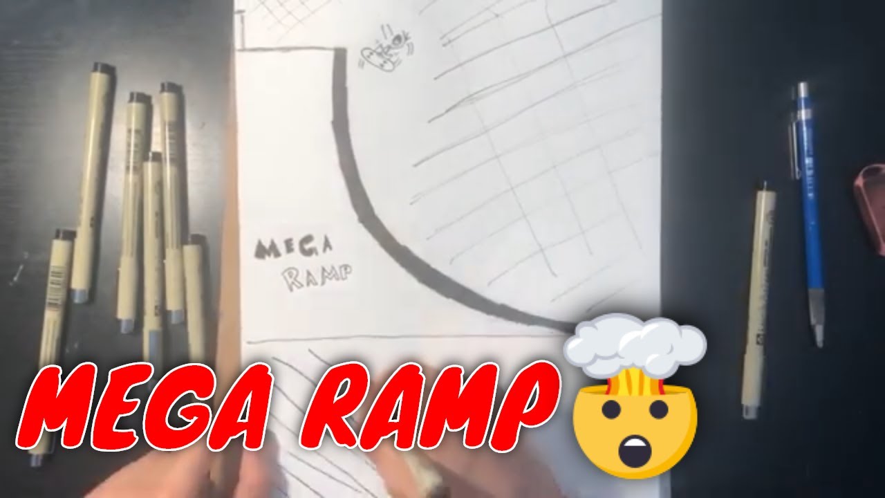 A Drawing of MEGA RAMP (SKATEBOARD) | 58/364 - YouTube