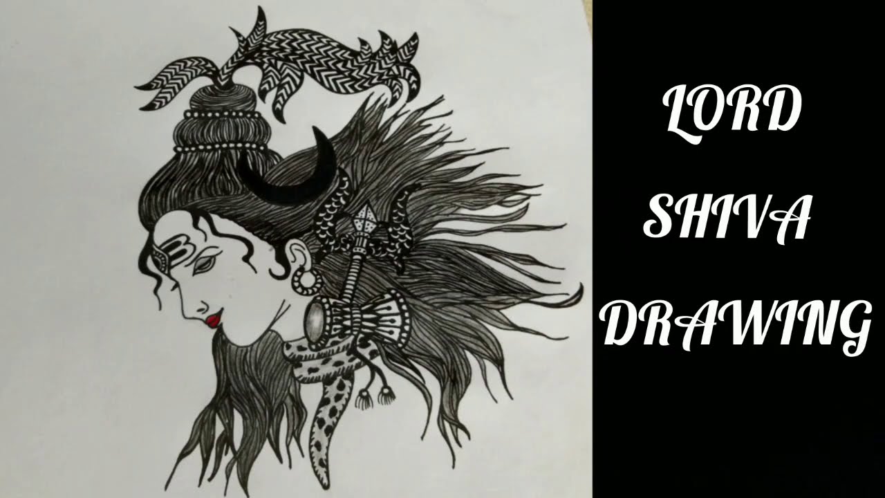 Easy Lord Shiva Drawing | Sketch | Mandaladrawing | Doodleart ...