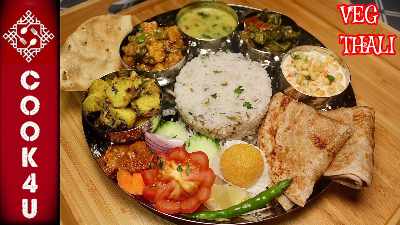 Homemade Veg Thali Recipe | Dal, Sabzi, Roti & More That’ll Make You ...