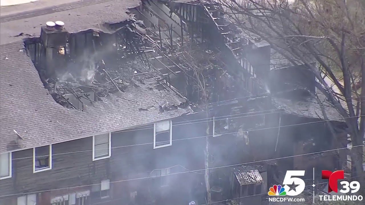 Townhome catches fire near Arlington's Randol Mill Park - YouTube