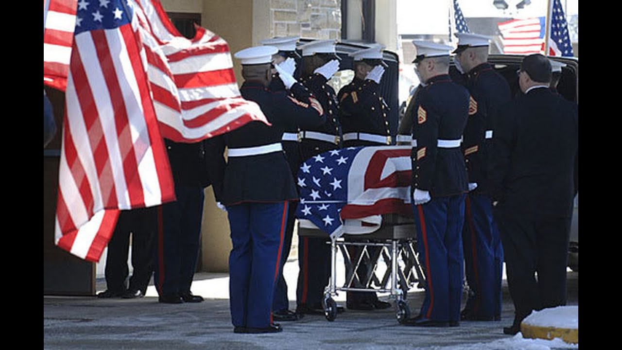 US Marine Returns Home after KIA - Procession to Hometown - YouTube