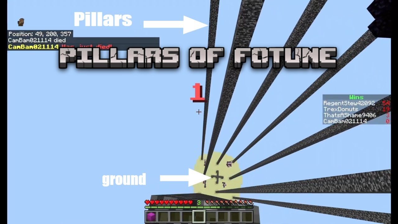Minecraft pillars of fortune (UPDATED!) - YouTube