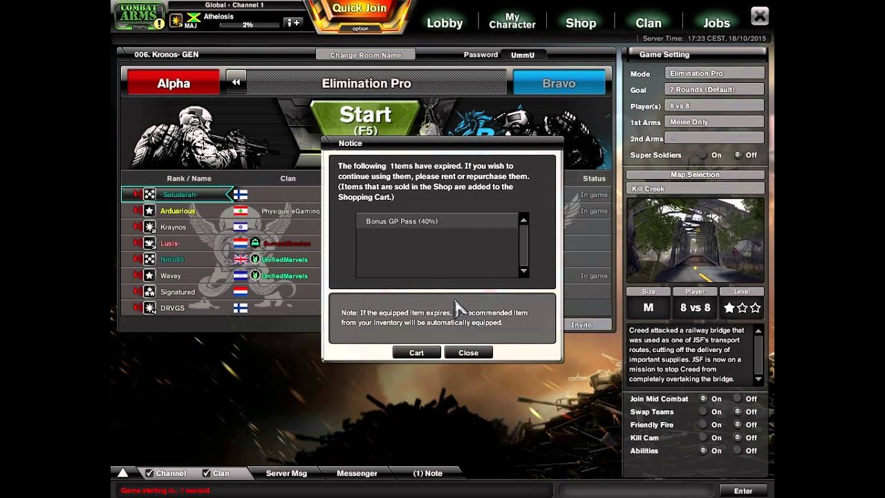 Kronos- rank up game to GEN - YouTube