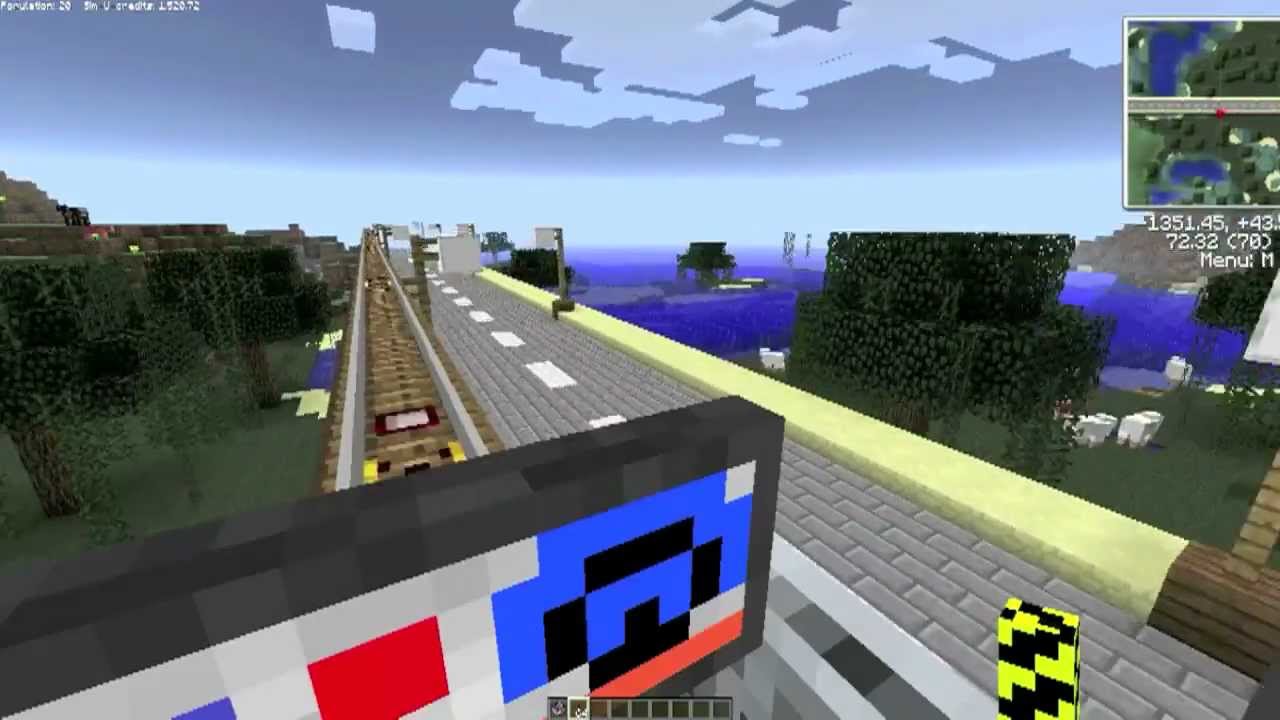 REALLY long railway in Minecraft (Timelapse) - YouTube