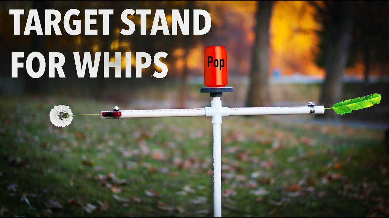 Easy Target Stand For Whips | Nick's Whip Shop - YouTube