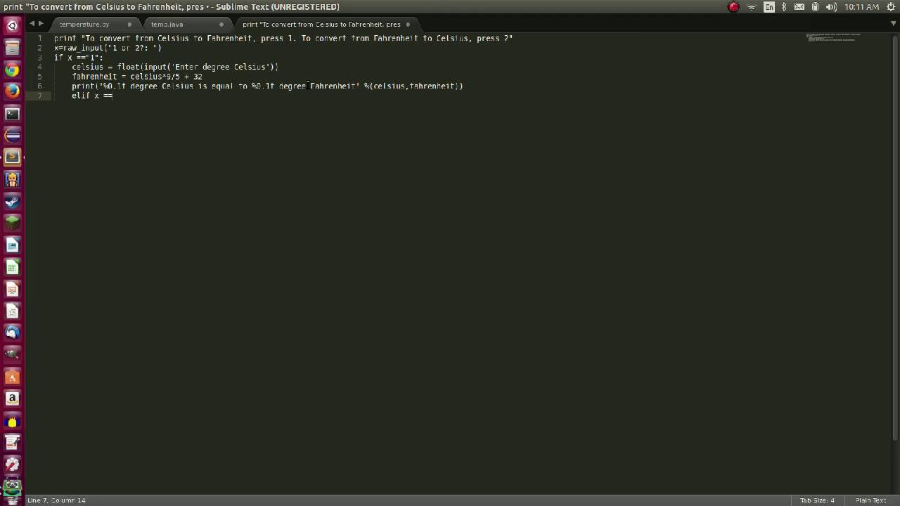 Temperature Converter In Python 2 7 Youtube