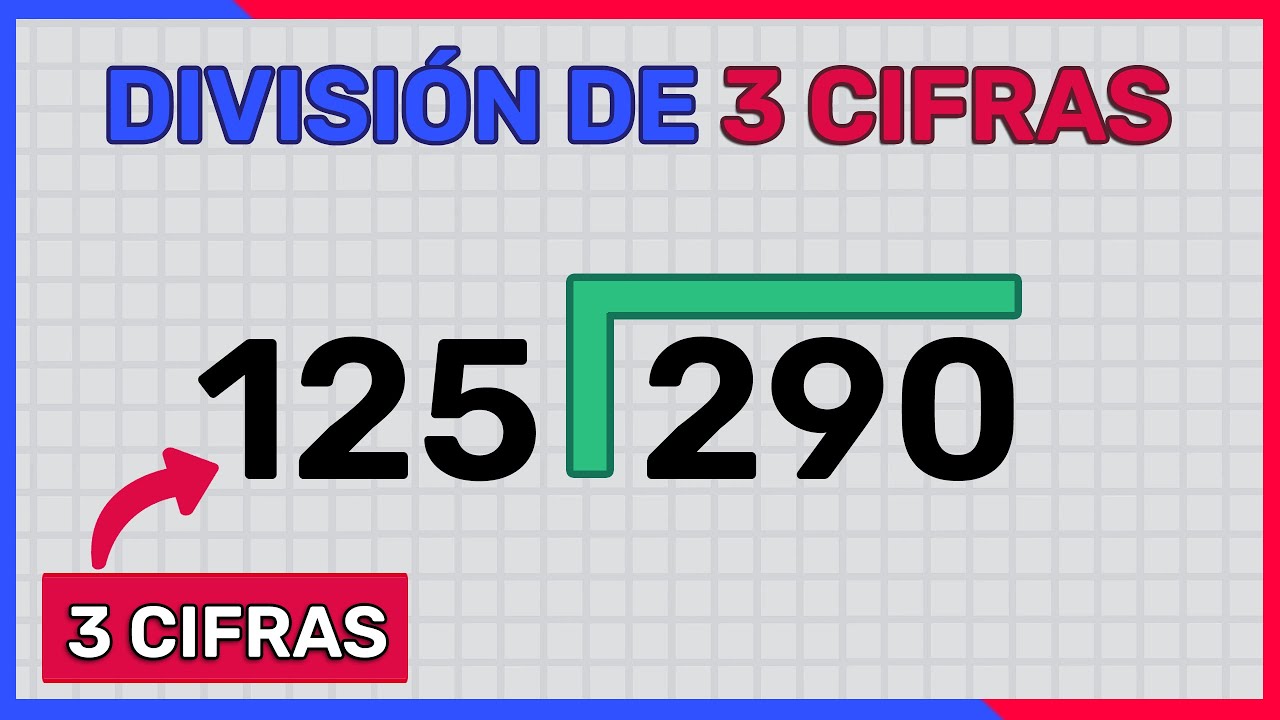 CÓMO DIVIDIR POR 3 CIFRAS (División de 3 cifras) - YouTube