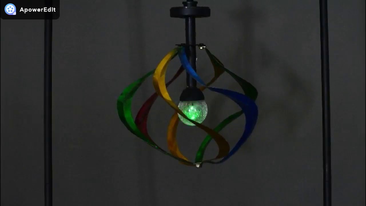 Love it ! New Solar Lamp Win wind Spinner - YouTube