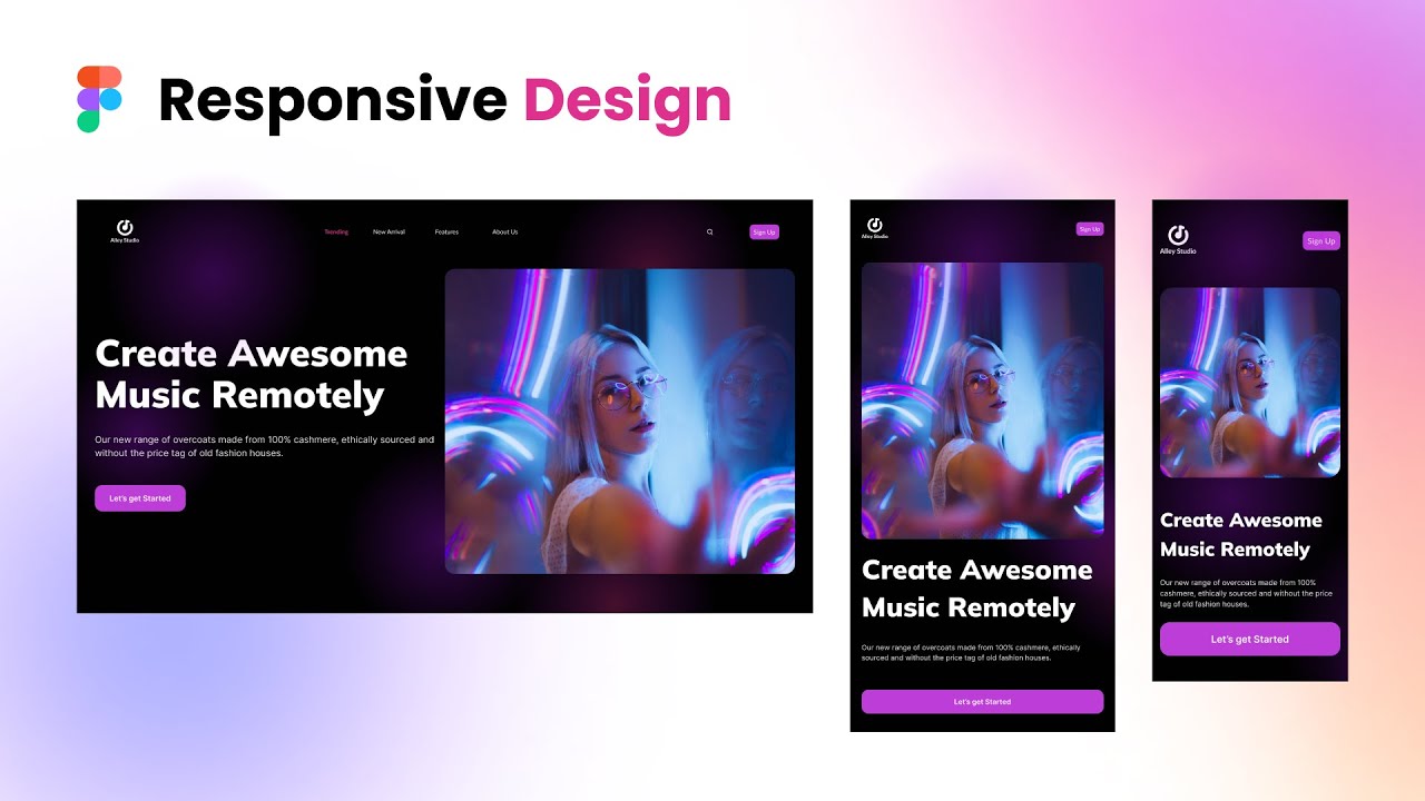 Create a Responsive Design in less then 10 Minutes | Figma Tutorial ...