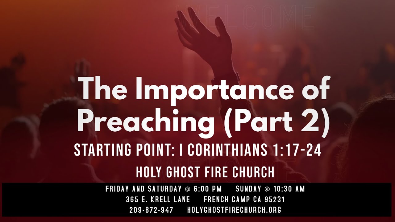 The IMPORTANCE OF PREACHING Message (Part 2) - YouTube