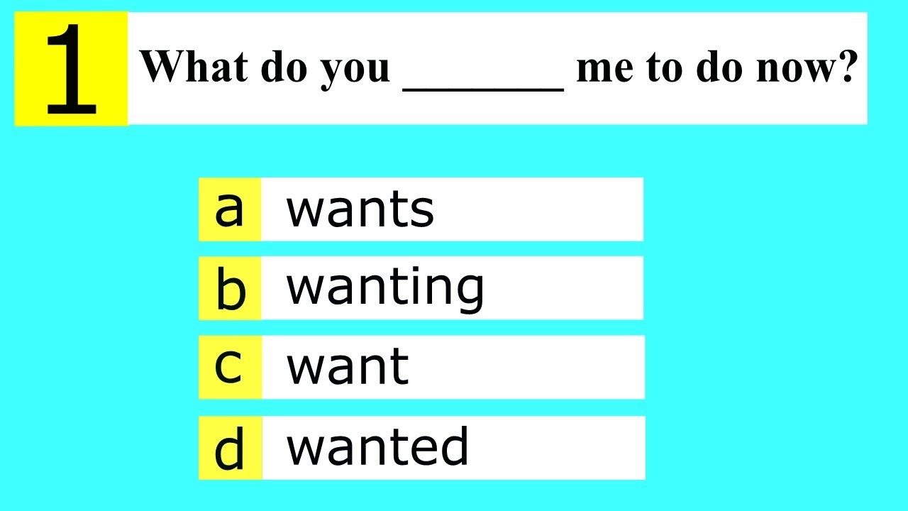 English Grammar Quiz MCQ | 30 Questions Test | Can you score 30? # ...