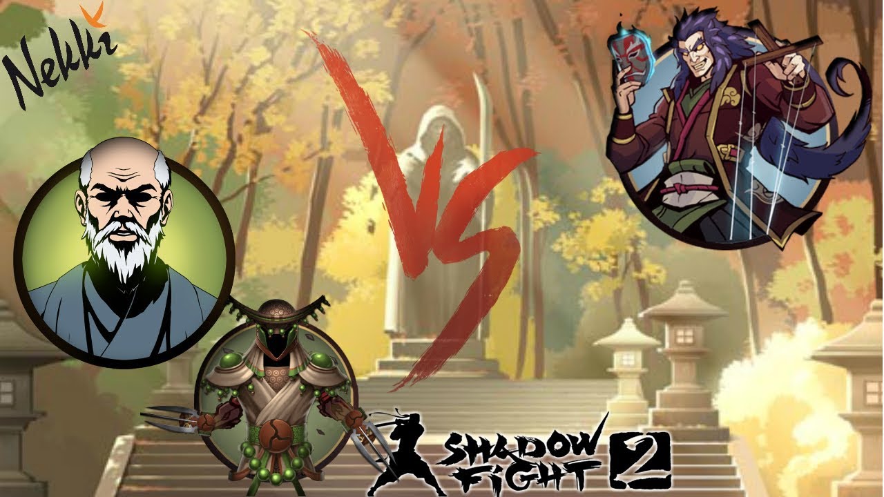 Shadow Fight 2, Monk,Sensei Vs Puppeteer - YouTube