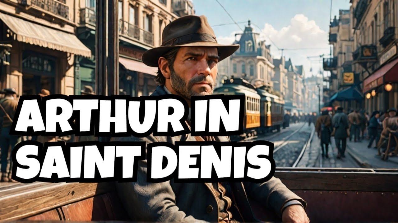 Arthur Morgan is trying to have a peaceful ride in the tram in Saint ...