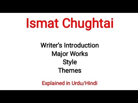 Ismat Chughtai Biography Works Style and Themes explained in Urdu/Hindi ...