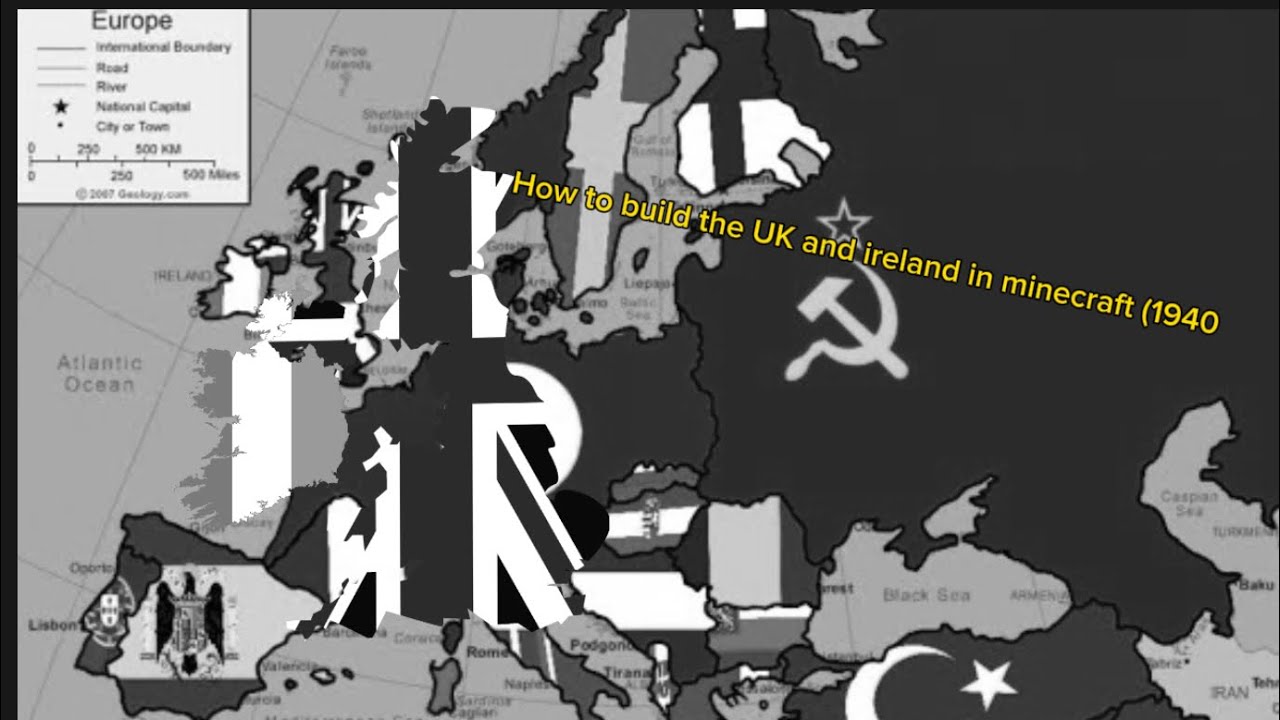 How to build 1940 world map part 1: UK and ireland - YouTube