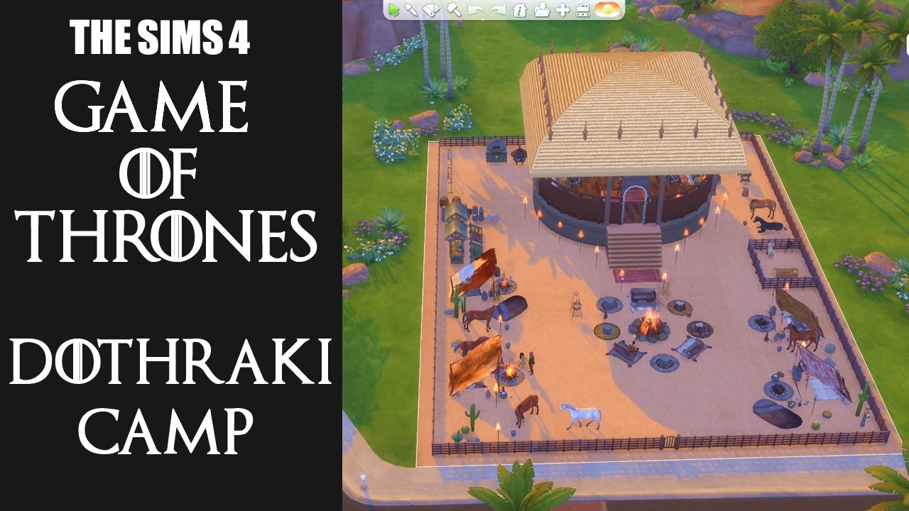The Sims 4 Game of Thrones - Dothraki Camp (Vaes Dothrak) - YouTube