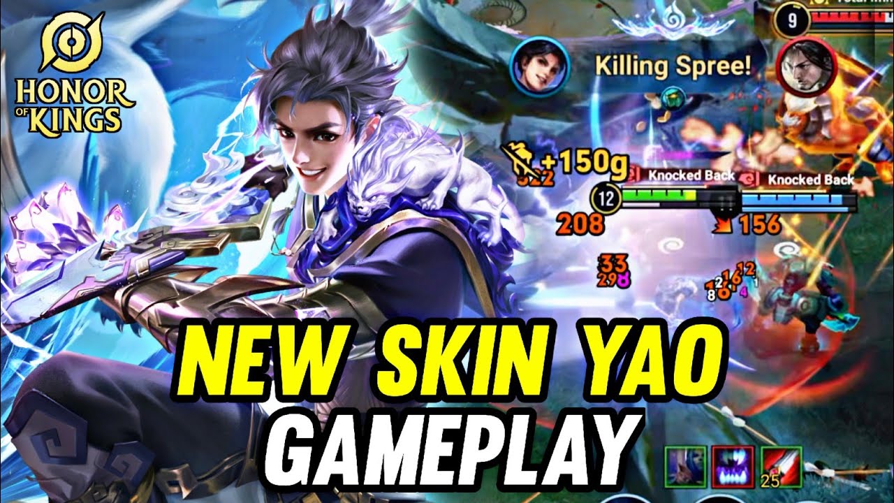 HOK : NEW SKIN YAO SHANG HAI GAMEPLAY - HONOR OF KINGS - YouTube