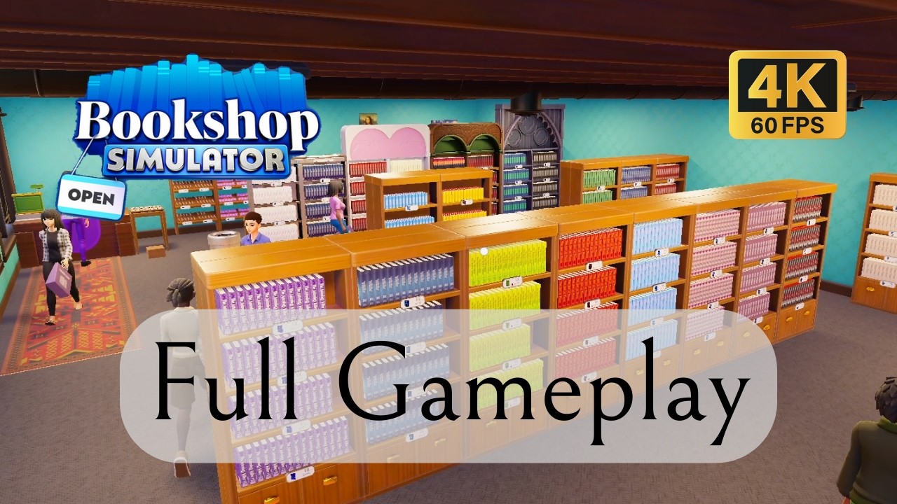 Bookshop Simulator FULL GAME (Part 1) - From Empty Shop to Best Seller ...