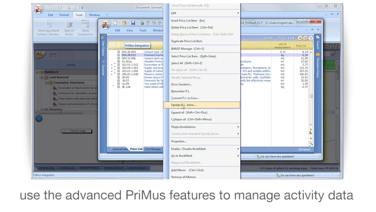 PriMus KRONO Tutorial - Advanced features: PriMus Integration - ACCA ...