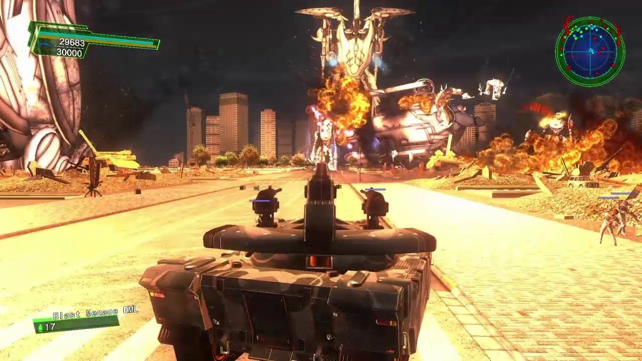 EDF Earth Defense Force 4.1 DLC 1 Mission 12 God's Army Air Raider ...