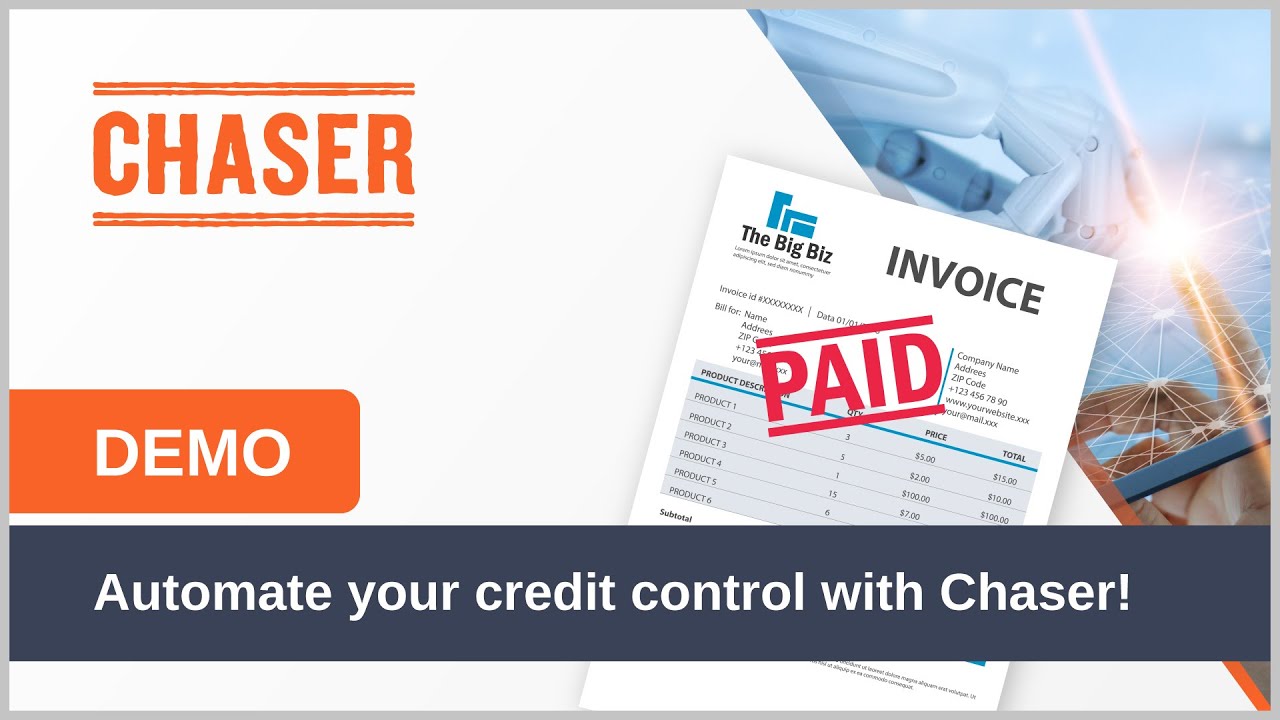Chaser - Demo - Automate your credit control with Chaser! - YouTube