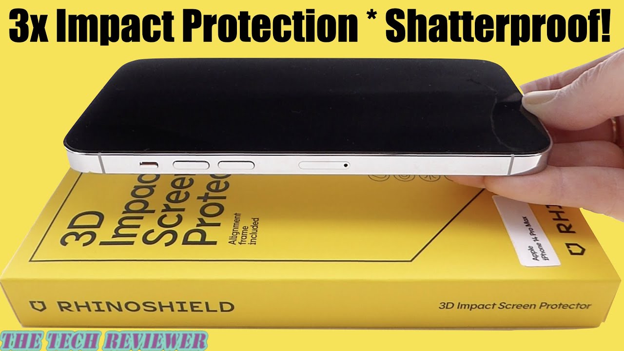 RHINOSHIELD 3D Impact Screen Protector iPhone 14 Pro Max: Shatterproof ...