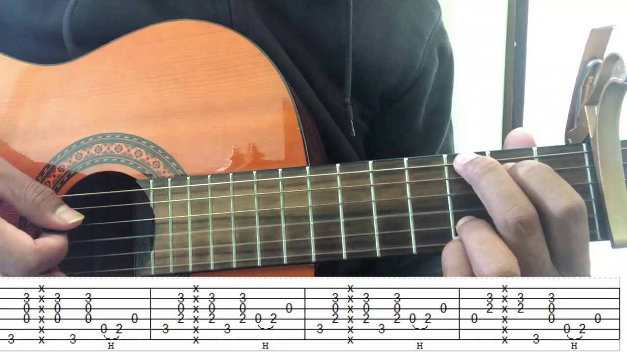 Oh maicha guitar tutorial with guitar tab - YouTube