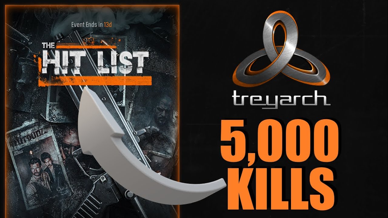 THE HIT LIST EVENT!!! 5,OOO Kills & Opal Camo SMG! Black Ops 6 Zombies ...