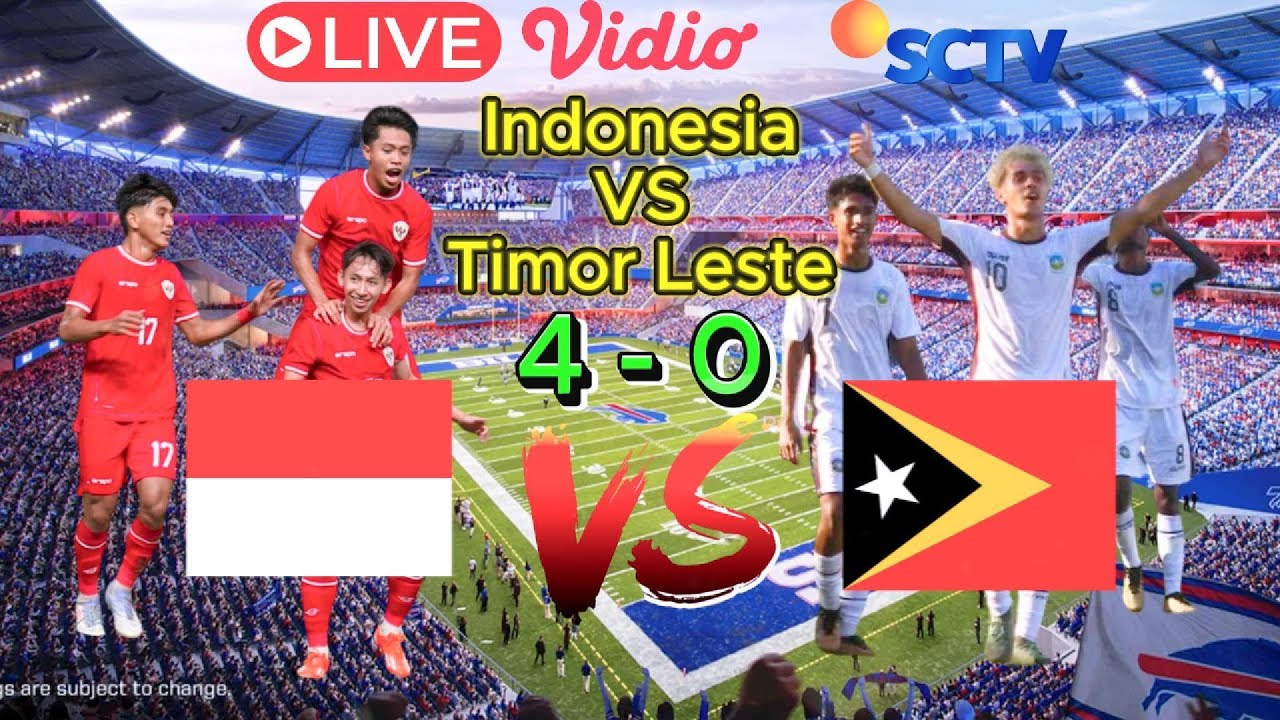 LIVE Indonesia vs Timor Leste Piala AFF U-19 2024 (4-0) Timnas U19 # ...