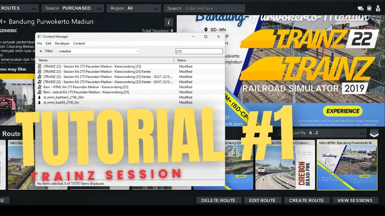 TUTORIAL !!! Cara Mengatasi Session Trainz Yang Tidak Muncul Di Rute ...