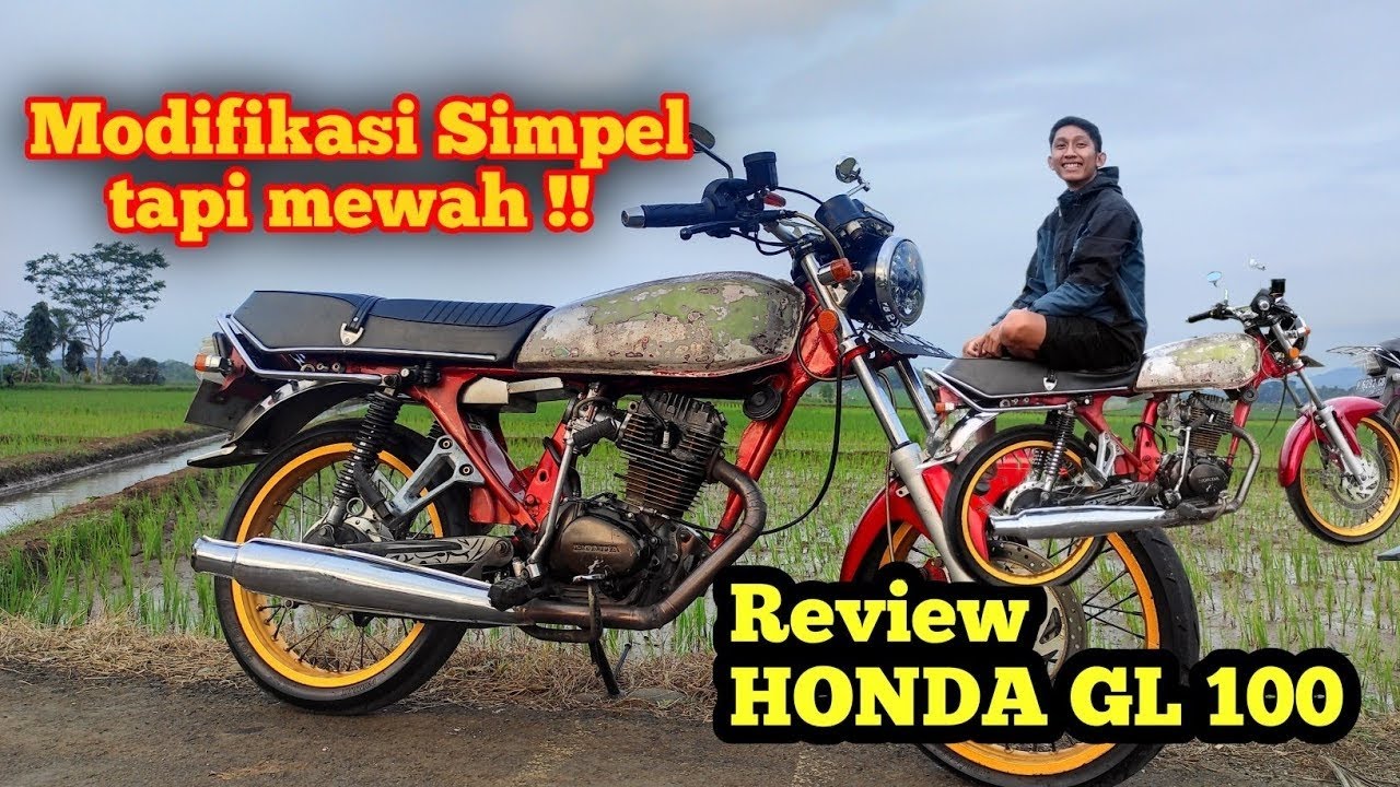 Review honda GL 100 modif simple spek edann - YouTube