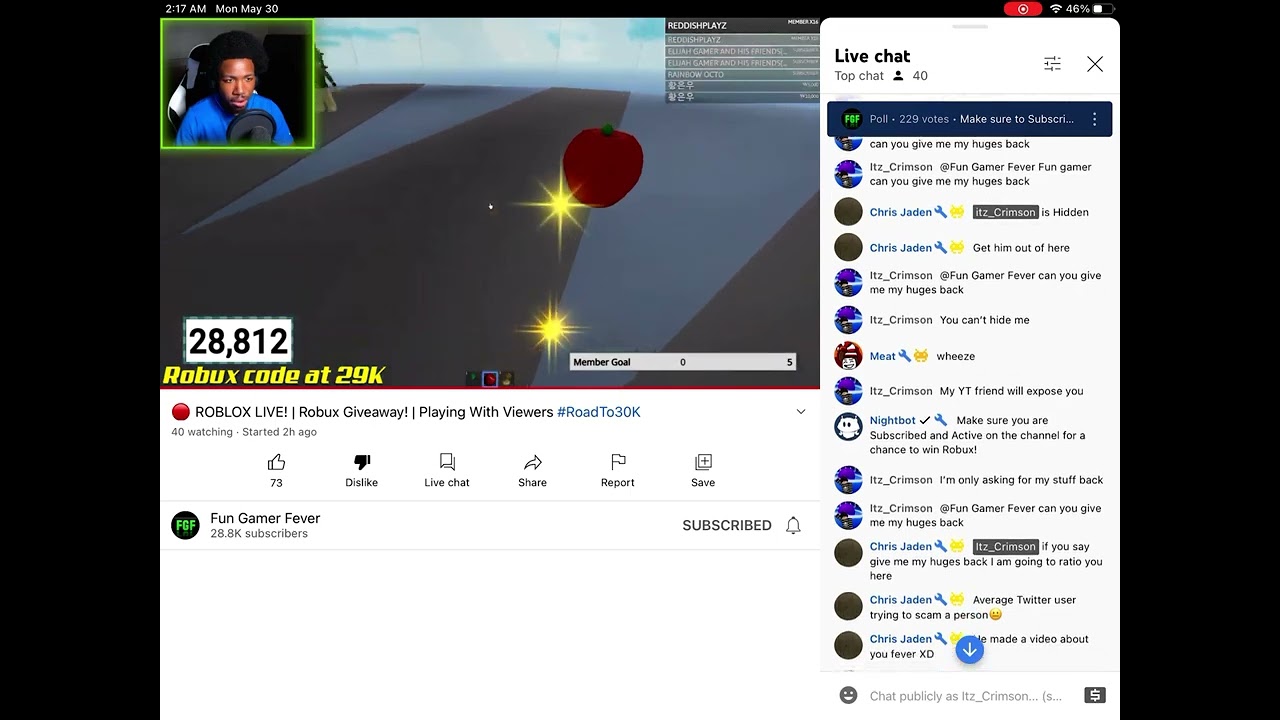 @Fun Gamer Fever scammed me. Spread this we need him banned! (He hid me ...