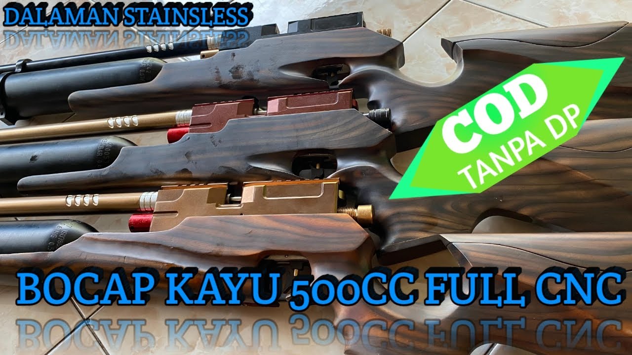 Bocap kayu 500cc full cnc harga 2.800jt udah plus kelengkapan - YouTube