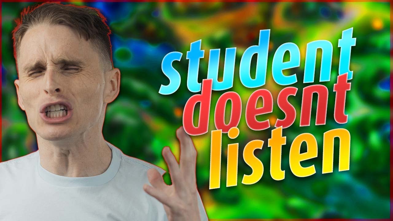 My student CHOSE not to listen, this is what happens.. - YouTube