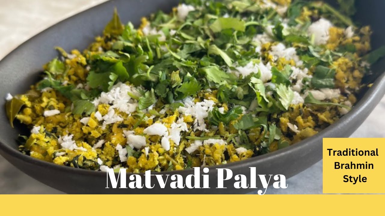 How to make Matvadi Palya in Madhwa Brahmin Style| Uduru Bele Palya ...