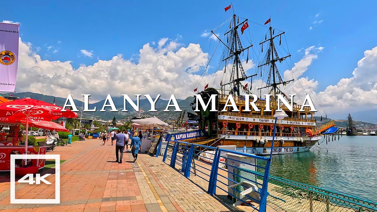Amazing Alanya Marina ⛵ Walking tour 2023 | 4K HDR 60fps - YouTube