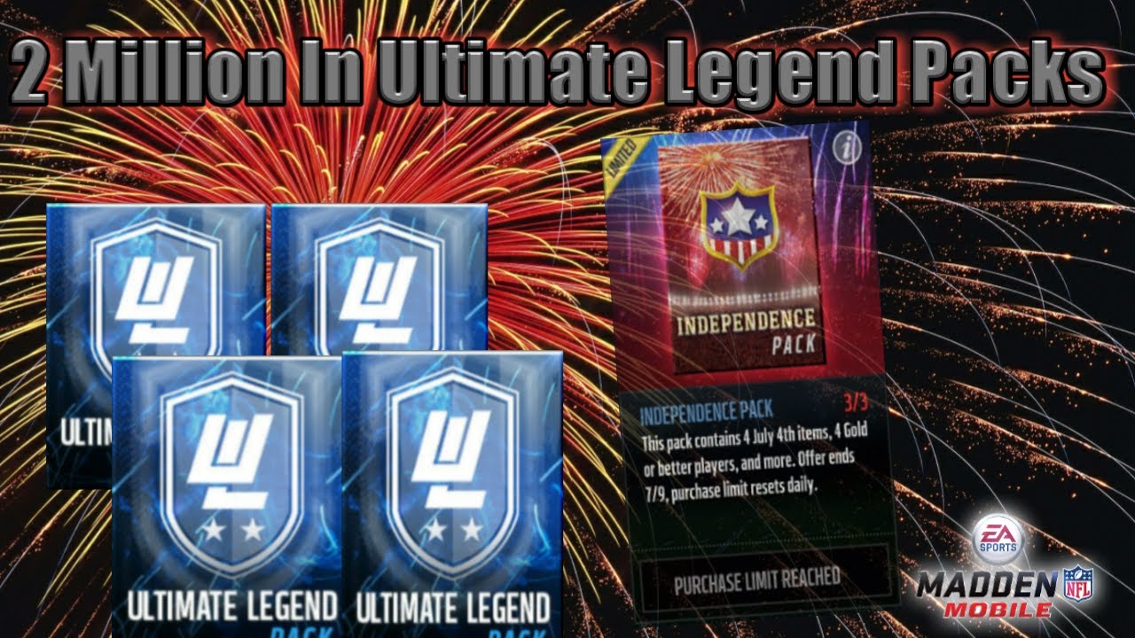 2 Million Madden Mobile Pack Opening | Ultimate Legend Boss - YouTube