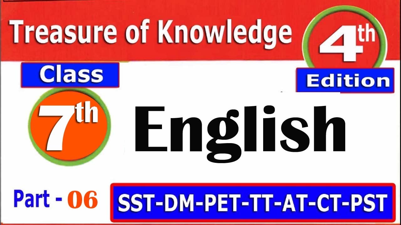 Cؑlass 7th English : PST | CT | SST | PET | SST | DM | TT | AT | ETEA ...