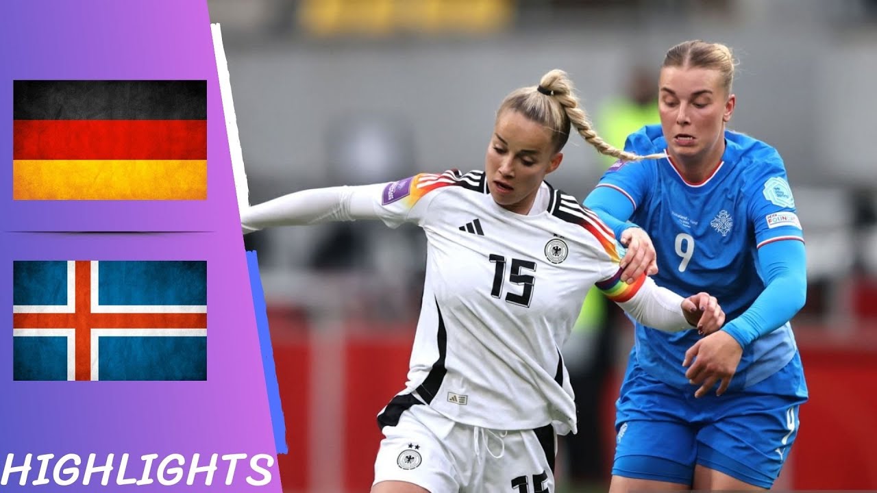 Germany vs Iceland | Women's European Qualifiers - Highlights All Goals ...