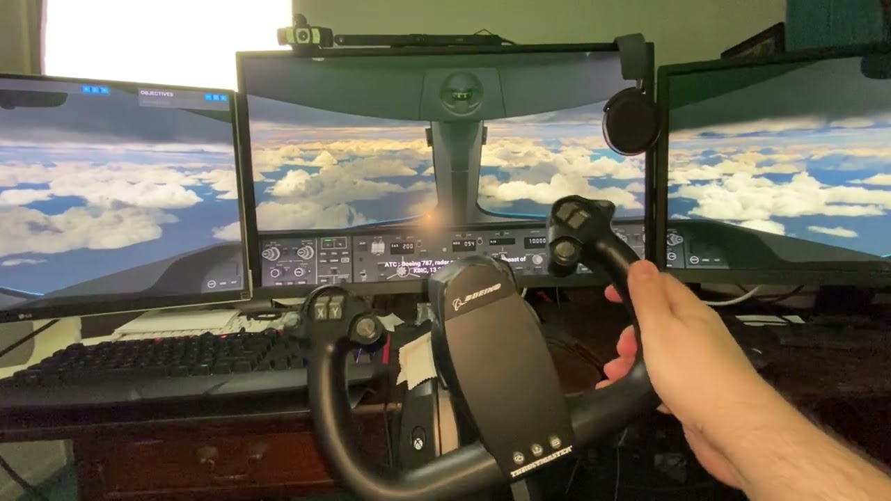 Surround Monitors with 5760z1080 resolution 82 inches - YouTube