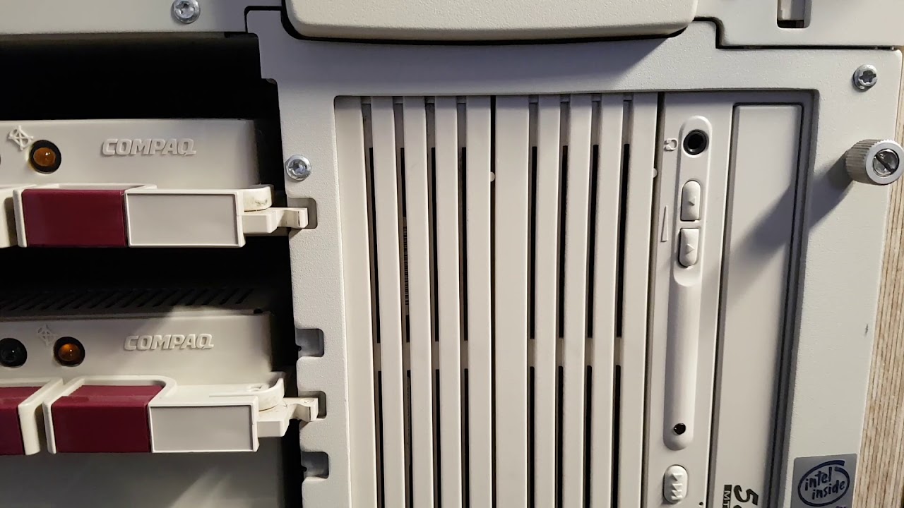 Compaq ProLiant 5500 IDE hard drive activity LED mod - YouTube