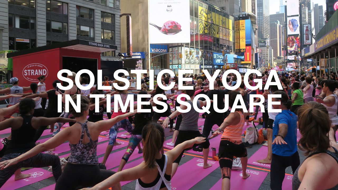Yoga in Times Square | New York City - YouTube