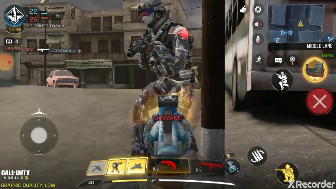 CoD mobile, game play Front Line map cross fire. - YouTube