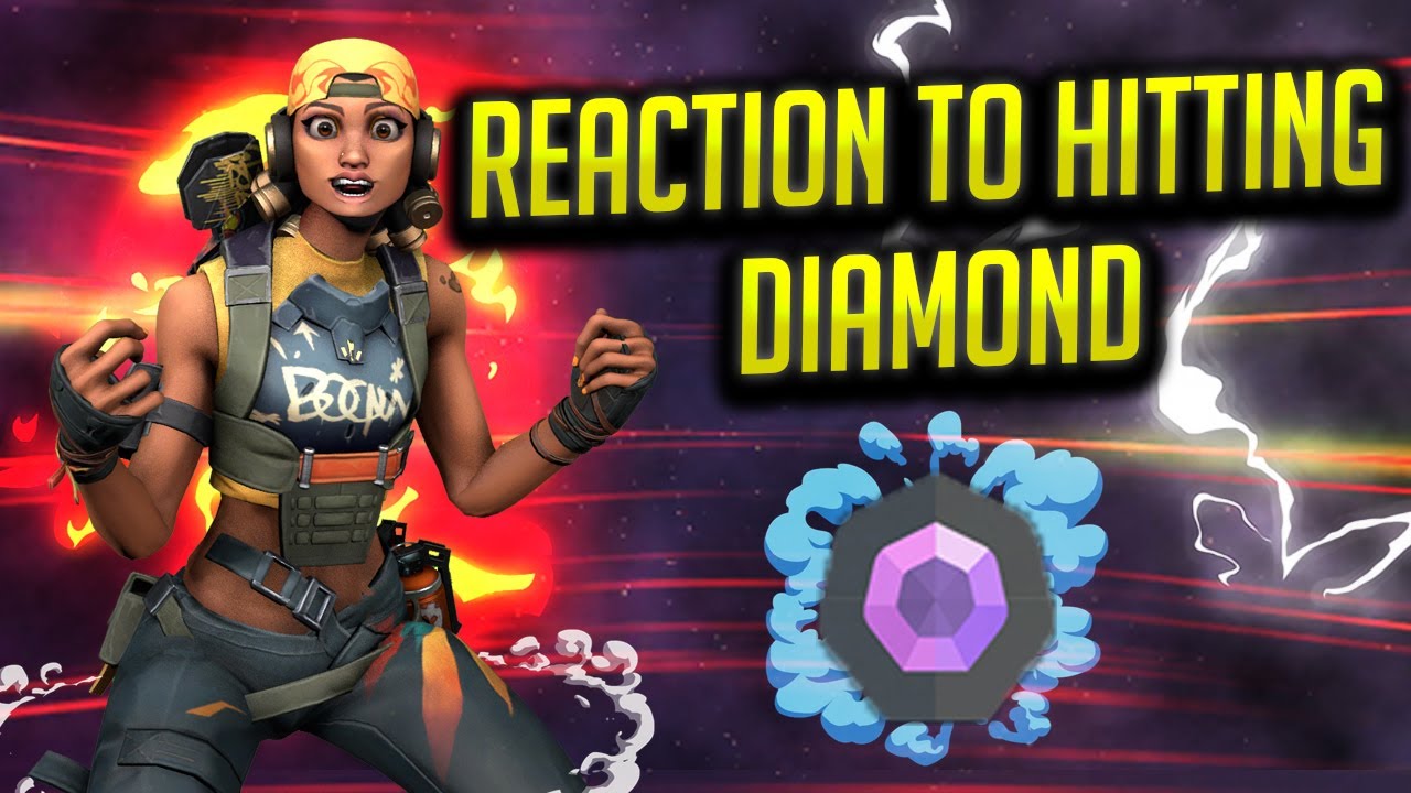 Reaction to hitting Diamond in Valorant! - YouTube