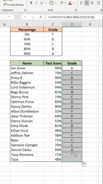 How To Calculate Grade In Excel | excel me grade nikale | excel tutoring - YouTube