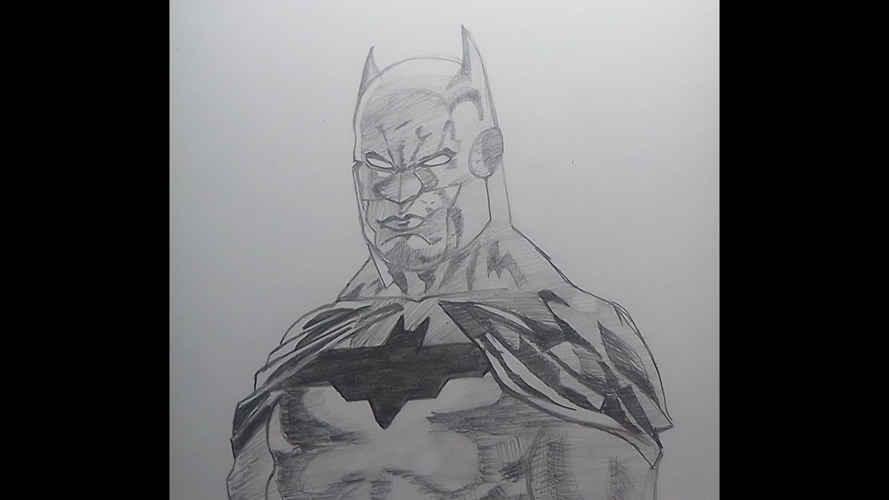 Drawing Batman Speed Drawing Tutorial - YouTube